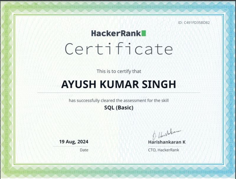Ayush Kumar Singh | Full Stack Web Developer Portfolio